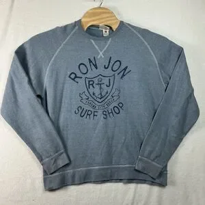 Ron Jon | Tops | Ron Jon Surf Shop Crewneck Sweatshirt Blue Panama City ...